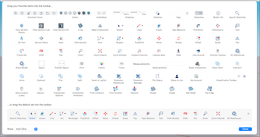 Toolbars | SketchUp Help